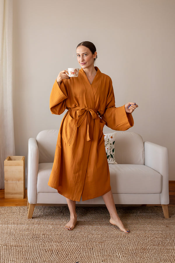 Muslin Bathrobe & Robes – Vivamaison